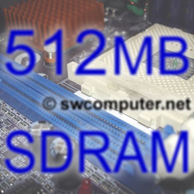 512MB PC133 SDRAM DIMM 512 MB 133 168-pin Memory M512-2 . . . . (FREE S ...
