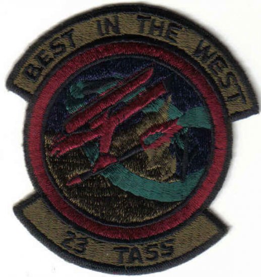 USAF 23D TACTICAL AIR SUPPORT SQUADRON PATCH WAR COMBAT FIGHTER JET PILOT