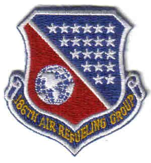 USAF 186TH AIR REFUELING WING PATCH AIRCRAFT PILOT Key Field, Meridian ...