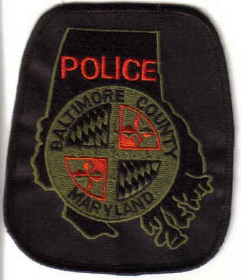 BALTIMORE COUNTY MARYLAND POLICE DEPT UNIFORM PATCH COPS CSI LAW OFFICER