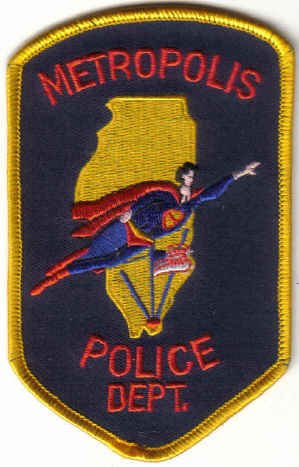 METROPOLIS POLICE DEPT. UNIFORM PATCH ILLINIOS COPS CSI LAW OFFICER ...