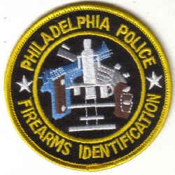 PHILADELPHIA POLICE FIREARMS IDENTIFICATION UNIFORM PATCH COPS CSI GUNS ...