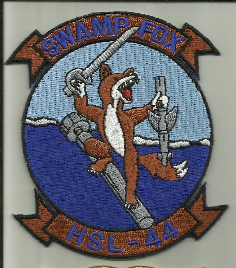 HSL- 44 SWAMP FOX US.NAVY PATCH HELICOPTER ANTI SUB USA SAILOR HELO ...